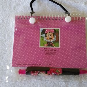 Accessories | Minnie Mouse Pink Autograph Book With Pen | Poshmark
